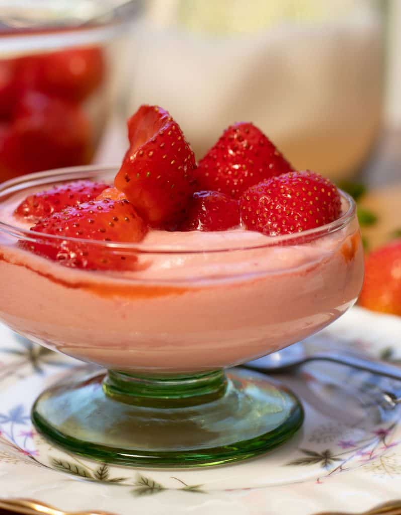 Strawberries with Raspberry Whipped Cream - The Szabo Kitchen